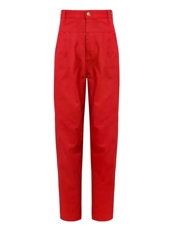 AMAPO Straight-leg Trousers - Red