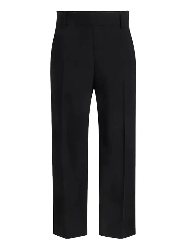 Khaite Pressed-crease Trousers - Black