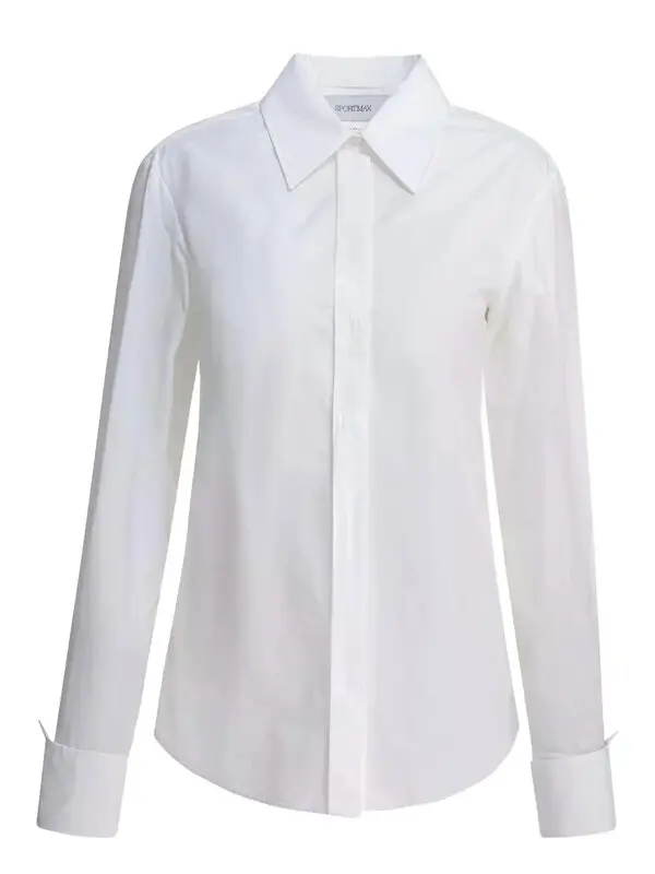 max mara - Long-Sleeve Buttoned-Cuff Shirt