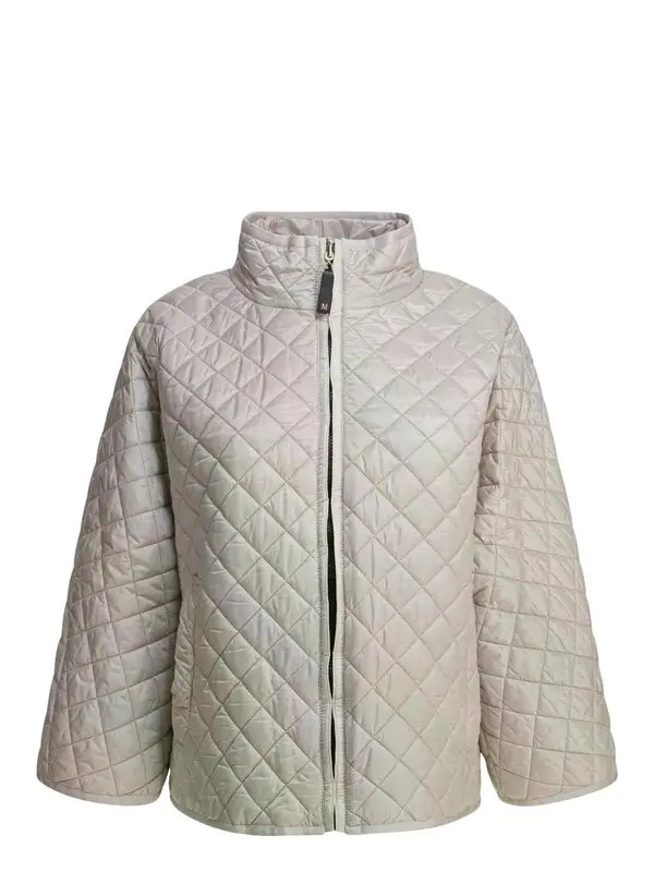 Max Mara Delfina Quilted Zip-front Jacket - Neutrals