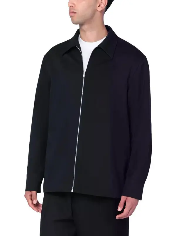 JIL SANDER Zip-fastening Shirt Jacket - Blue