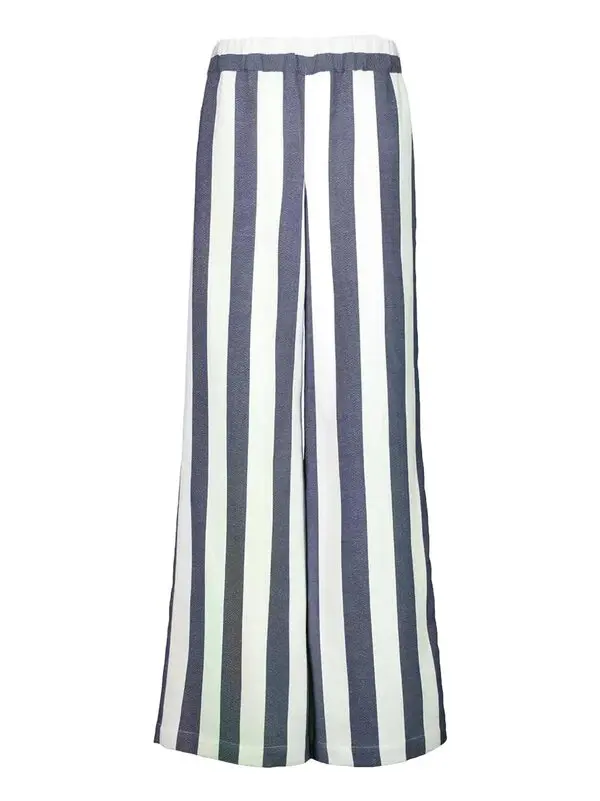 PAULA Striped Trousers - Blue