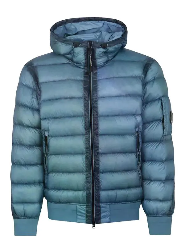 C.P. COMPANY Hooded Padded Jacket - Blue