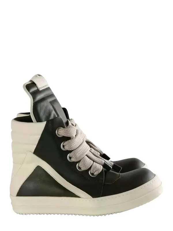 Rick Owens Leather High-top Sneakers - Black