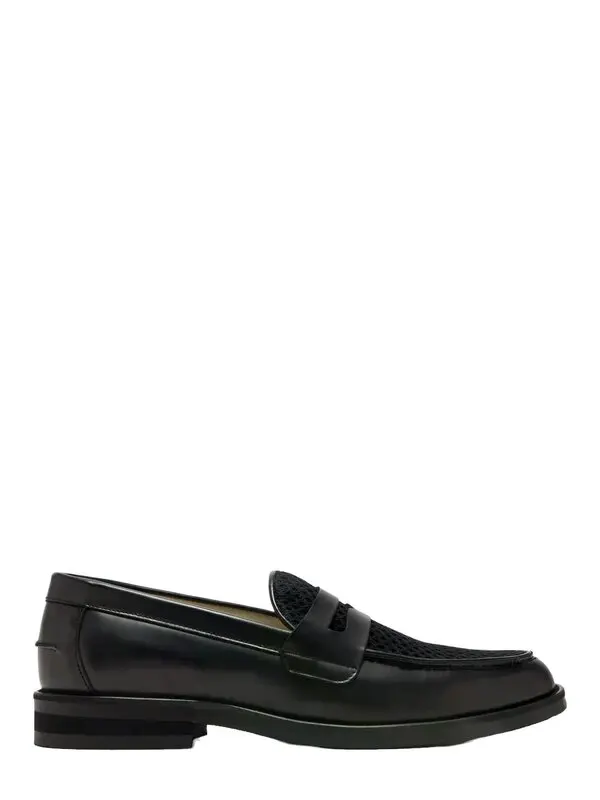 DUKE + DEXTER Penny Loafers - Black