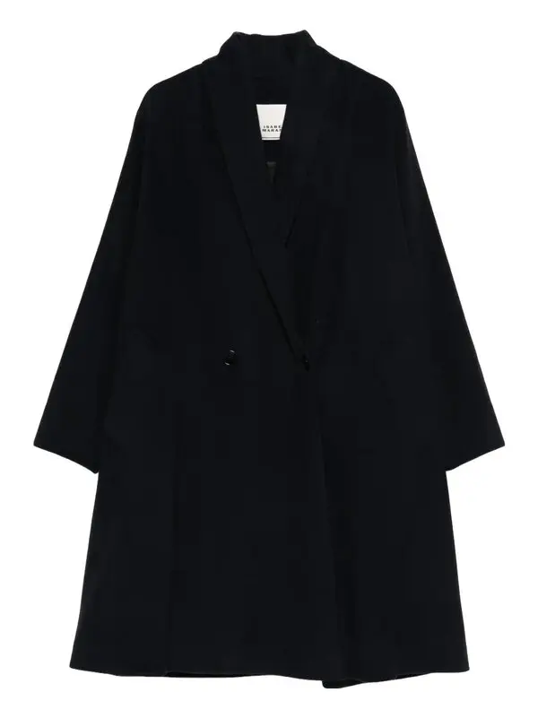 Isabel Marant Double-breasted Nylon Coat - Black