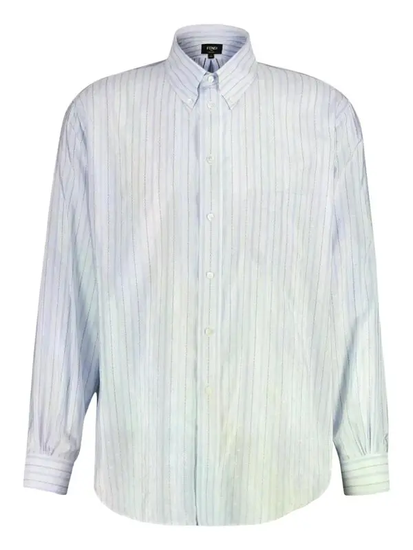 Fendi Pinstriped Shirt - Blue