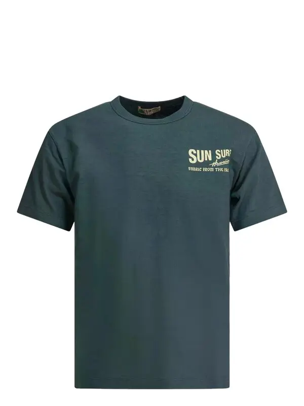 SUN SURF Graphic-print Cotton T-shirt - Green