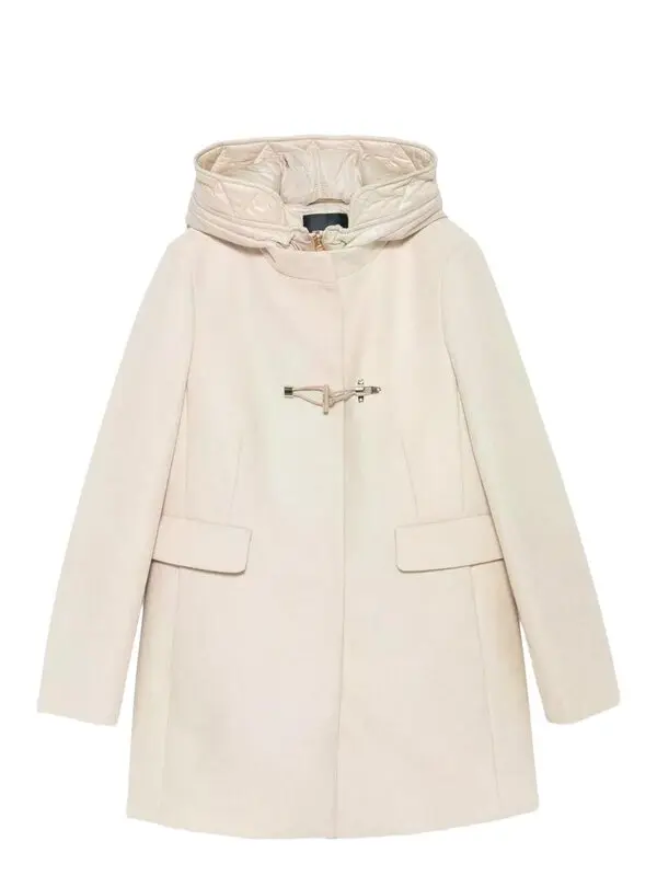 FAY Hooded Coat - Neutrals