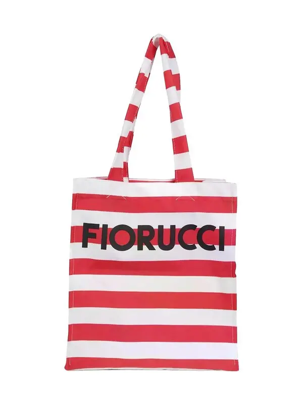 Fiorucci Striped Tote Bag - Red
