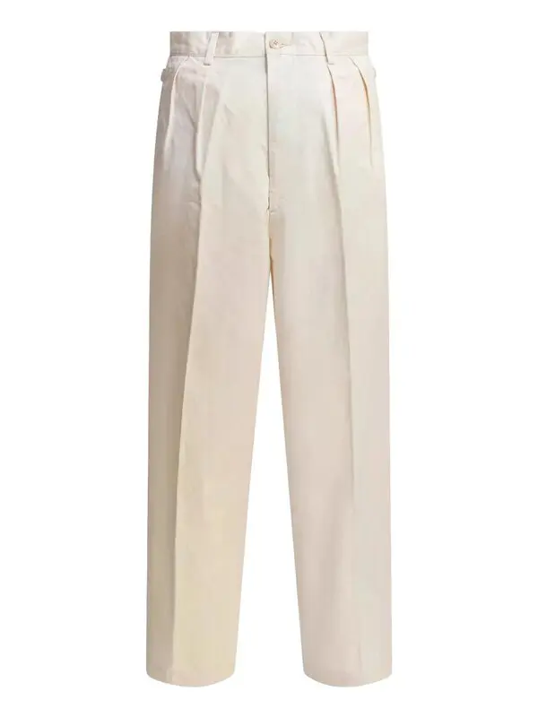Kapital Pleated Straight-leg Trousers - Neutrals