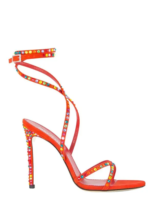 Paris Texas 115mm Holly Zoe Sandals - Red