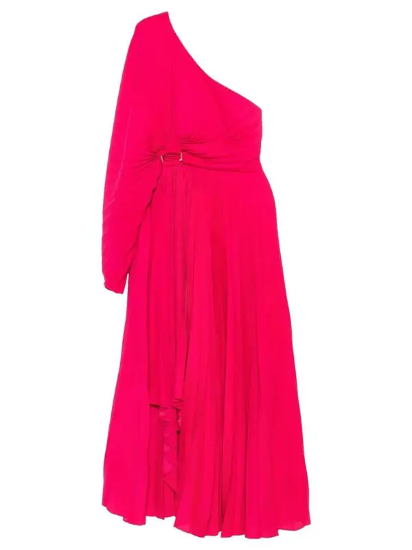 Acler Sadgill Pleated One-shoulder Dress - Pink