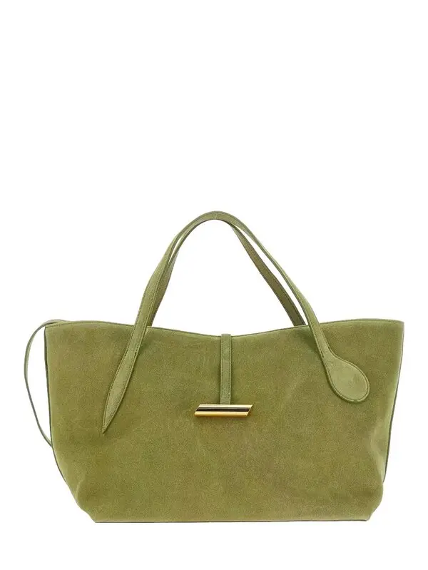 LIFFNER Suede Tote Bag - Green