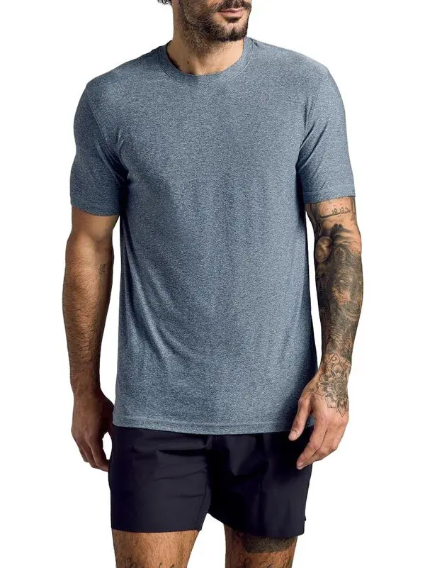True Classic Active Trim Fit Performance T-shirt - Heathernavy