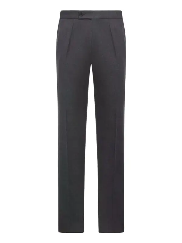 Incotex Tailored Wool Trousers - Grey
