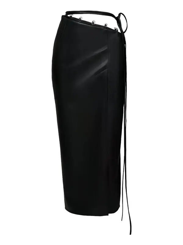 LIKA Wrap Midi Skirt - Black
