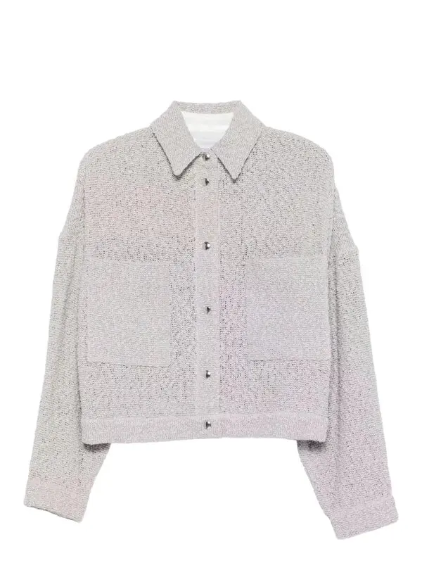 IRO PARIS Textured Pocket Jacket - Grey