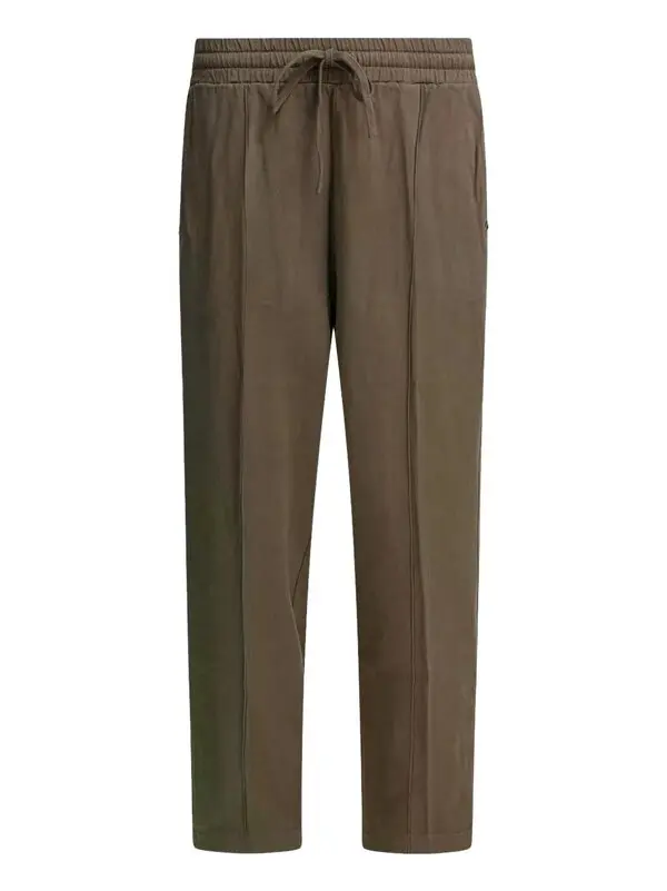 ALTUM Drawstring Side-panel Trousers - Brown