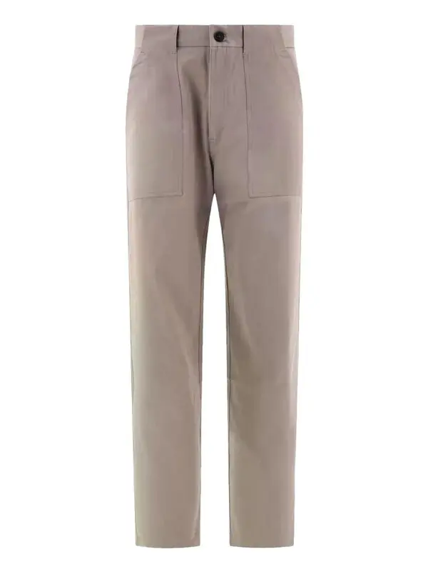 ANDBLUE Button-fly Patch-pocket Trousers - Brown