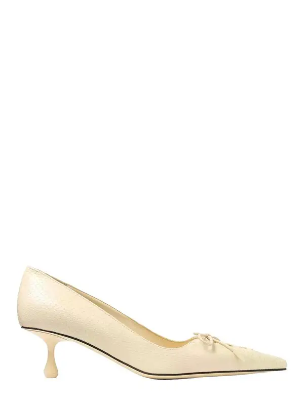 JIMMY CHOO Scarlett Lace-up Pointed-toe Pumps - Neutrals