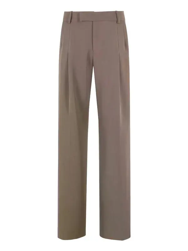 Federica Tosi Pleated-front Trousers - Brown