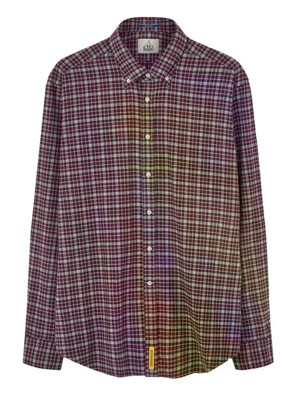 B.D.BAGGIES Checked Button-down Shirt - Red