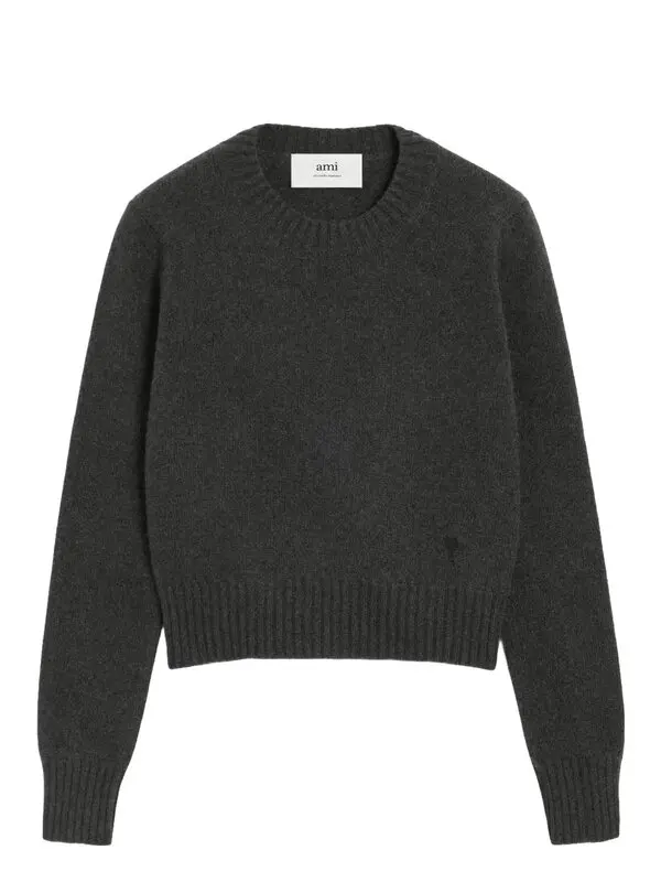 AMI Paris De Coeur Sweater - Grey