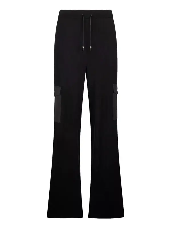 Liu Jo Elastic Waistband Cargo Trousers - Black