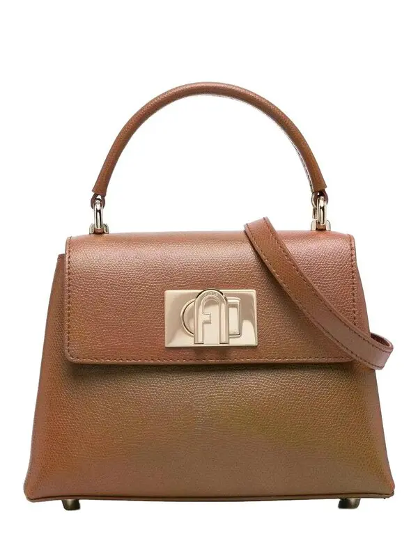 Furla 1927 Leather Tote Bag - Brown