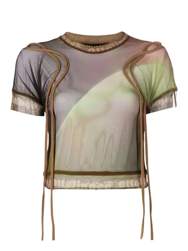 Ottolinger Mesh T-shirt - Brown