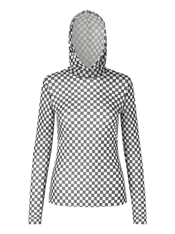 Baum Und Pferdgarten Junetta Checkered Hoodie - Black
