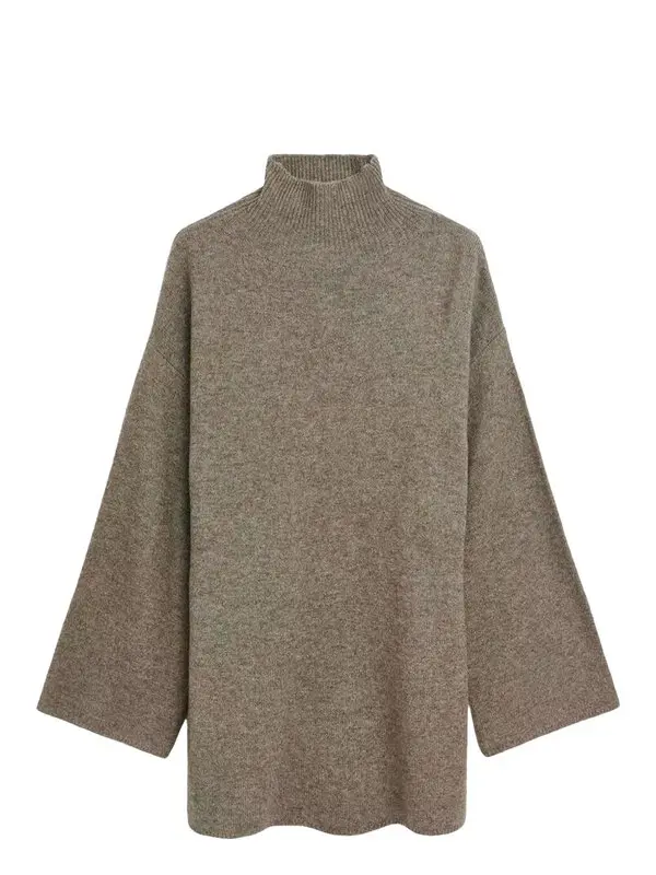 BY MALENE BIRGER Turtleneck Wide-sleeves Sweater - Brown