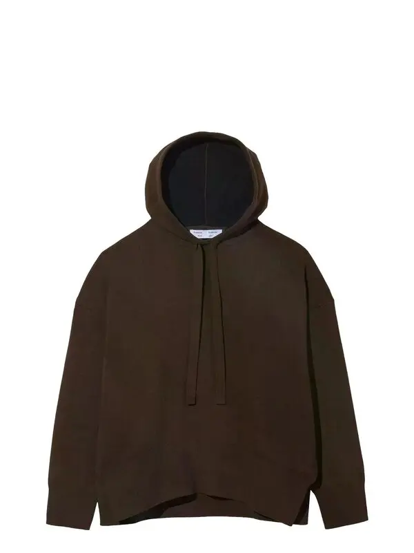 Proenza Schouler White Label Knitted Drop Shoulder Hoodie - Brown