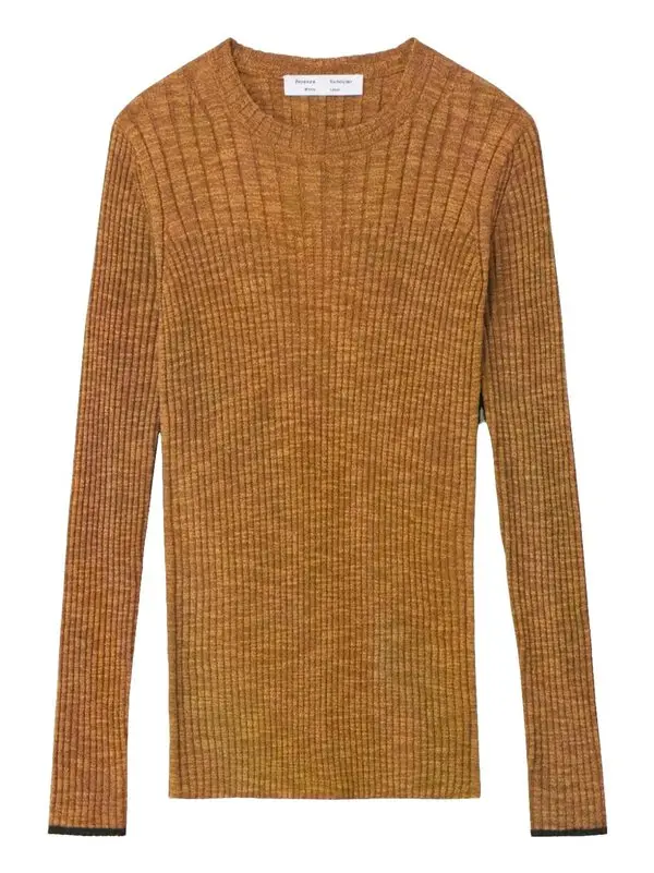 Proenza Schouler Ribbed Open-back Top - Brown
