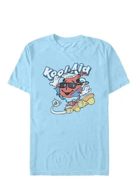 KOOL-AID Vintage Skating Graphic T-shirt - Light Blue