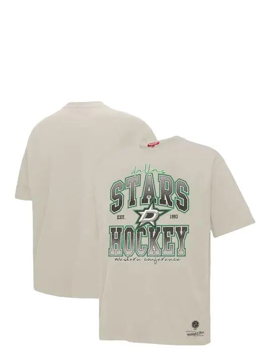 Mitchell & Ness Dallas Stars Dump & Chase Boyfriend T-shirt - Cream