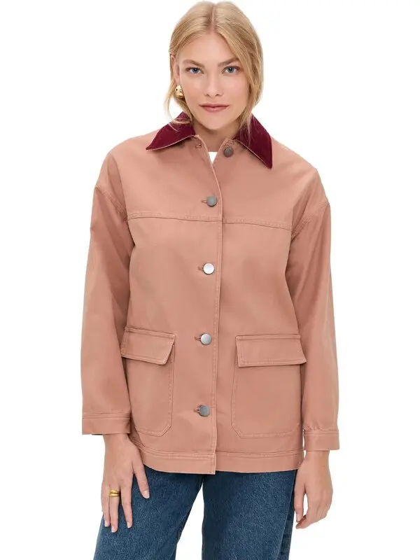 LE BOP Mid-length Barn Jacket - Mocha