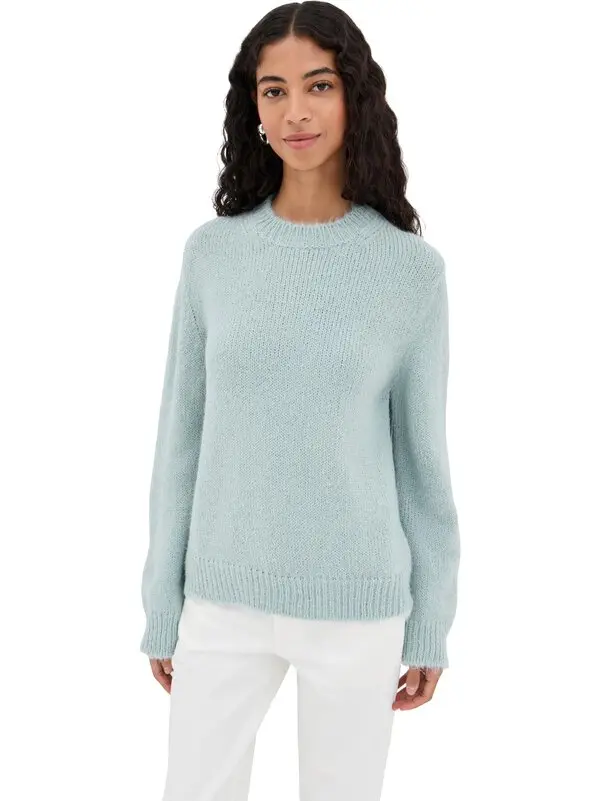 JIL SANDER Long Sleeve Crew Neck Pullover - Powder Blue