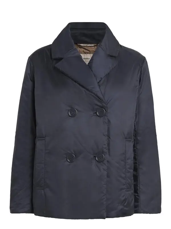 Max Mara Padded Double-breasted Jacket - Blue