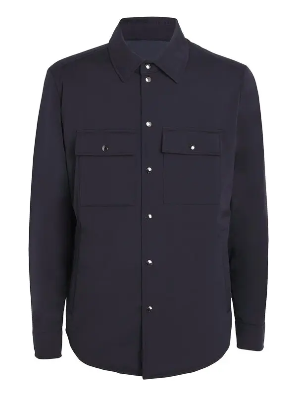 Bogner Water-repellent Padded Olli Overshirt - Navy