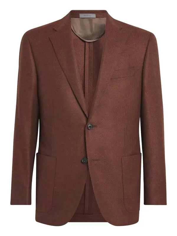 Corneliani Virgin Wool-cashmere Blazer - Brown