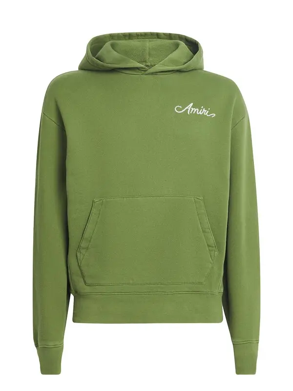 Amiri Bandana Logo Hoodie - Green