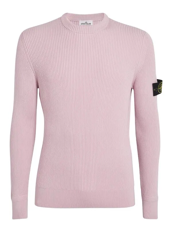 Stone Island Virgin Wool Sweater - Pink
