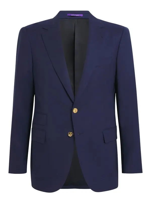 Ralph Lauren Purple Label Wool Blazer - Navy