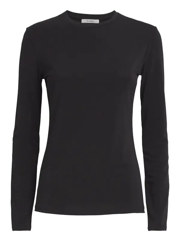 Max Mara Knitted Crew-neck Top - Black