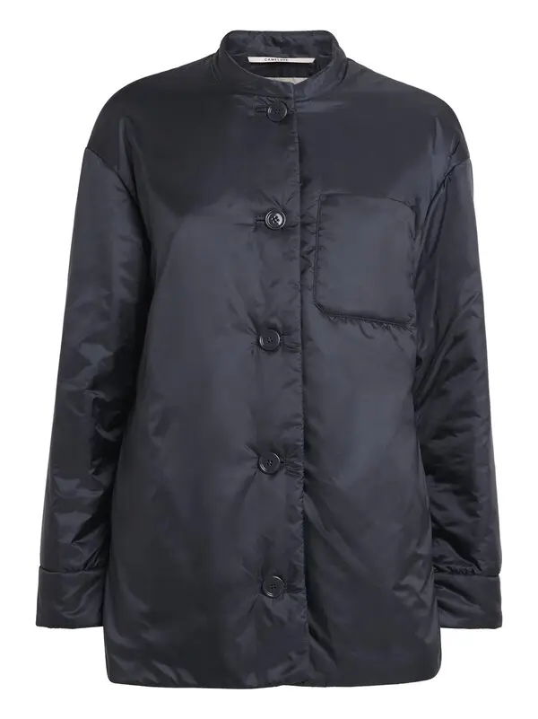 Max Mara Satin Padded Jacket - Blue