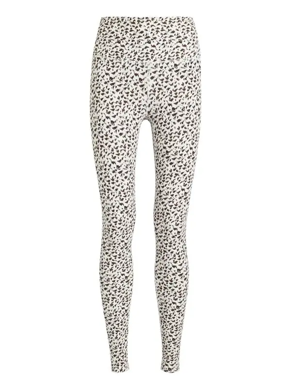 Varley Move High 27 Printed Stretch-jersey Leggings - White