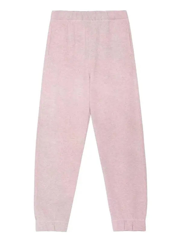 GANNI Elastic-cuff Cotton Trousers - Pink
