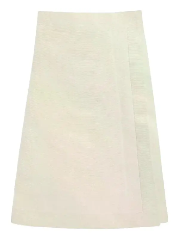 JIL SANDER Midi Wrap Skirt - Neutrals